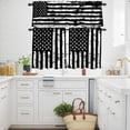 Black White Kitchen Curtains, Kitchen Curtains and Valances Set of 3 ...