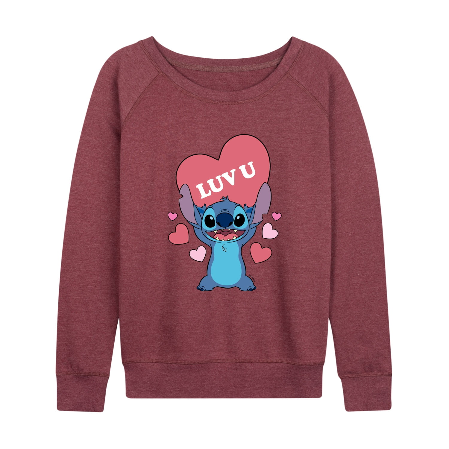 Lilo & Stitch - Luv U - Women's Lightweight French Terry Pullover ...
