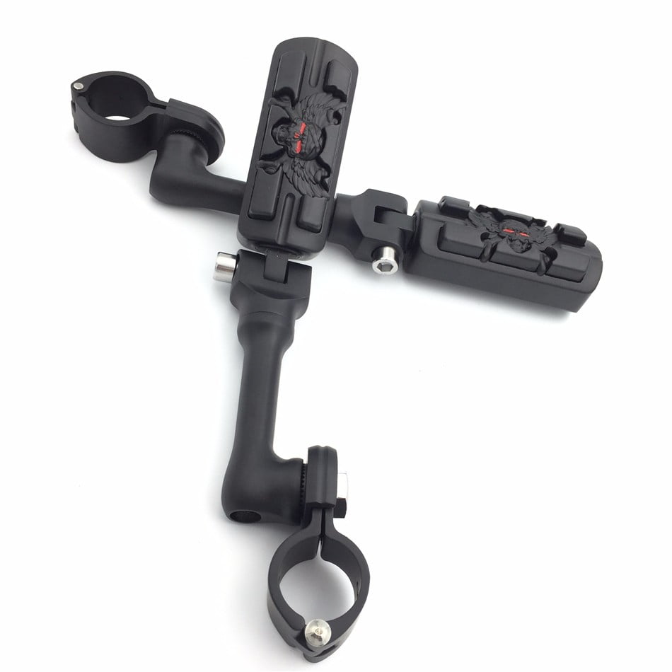 HTT-MOTOR Black Long Angled Adjustable Peg Mounting Kit Zombie Sull ...