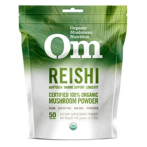 Om Master Blend Organic Mushroom Powder with KSM-66 Ashwagandha 60g for ...