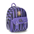 Wednesday Addams Nevermore Academy Women's Striped Mini Backpack ...