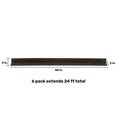GroundSmart Roman Brick Landscape Edging, 4' Gray Rubber Garden Edging ...