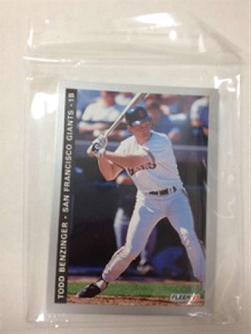 1993 Fleer Final Edition San Francisco GIANTS Team Set Barry Bonds 7 ...