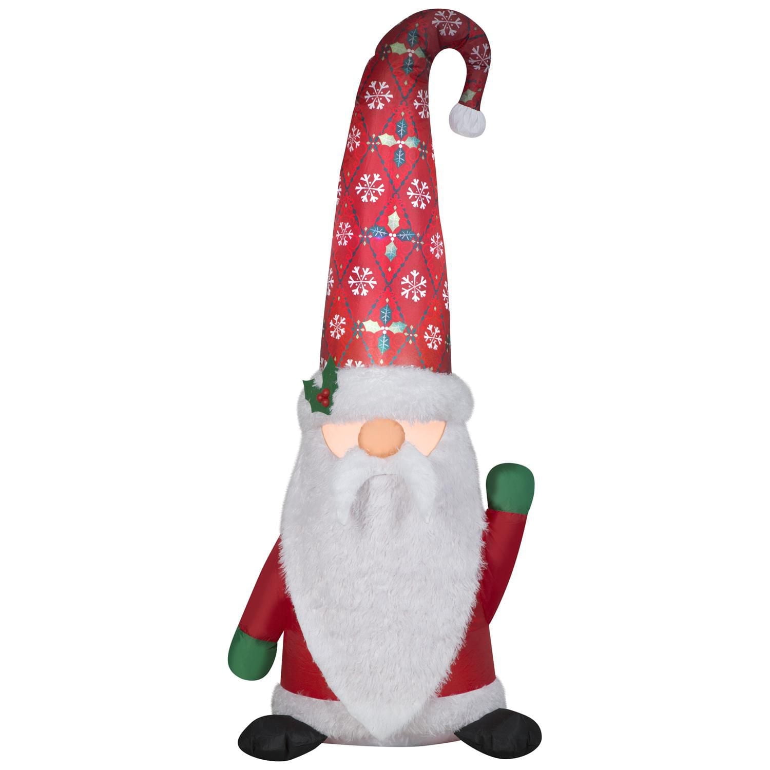 Click here for Gemmy Christmas Inflatable Gnome With Damask Cap prices