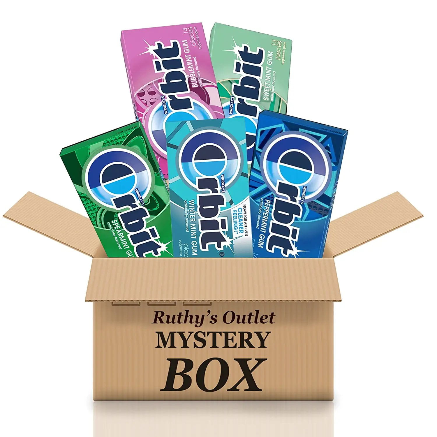 Orbit Mint Sugar Free Chewing Gum Variety Pack Mixed Falvors Pack of 24 ...
