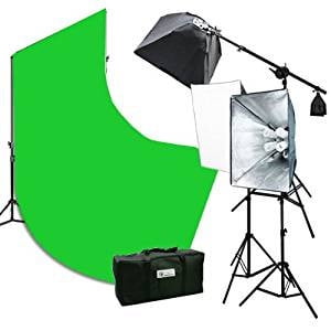 10 x 12 Chromakey Green Screen Background Support Stand 2400 Watt ...