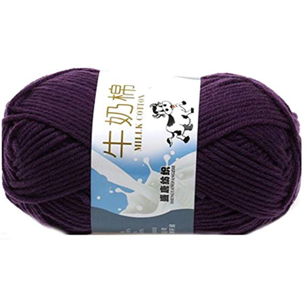 Multi Color Warm DIY Milk Cotton Yarn Baby Sweater Yarn Knitting ...