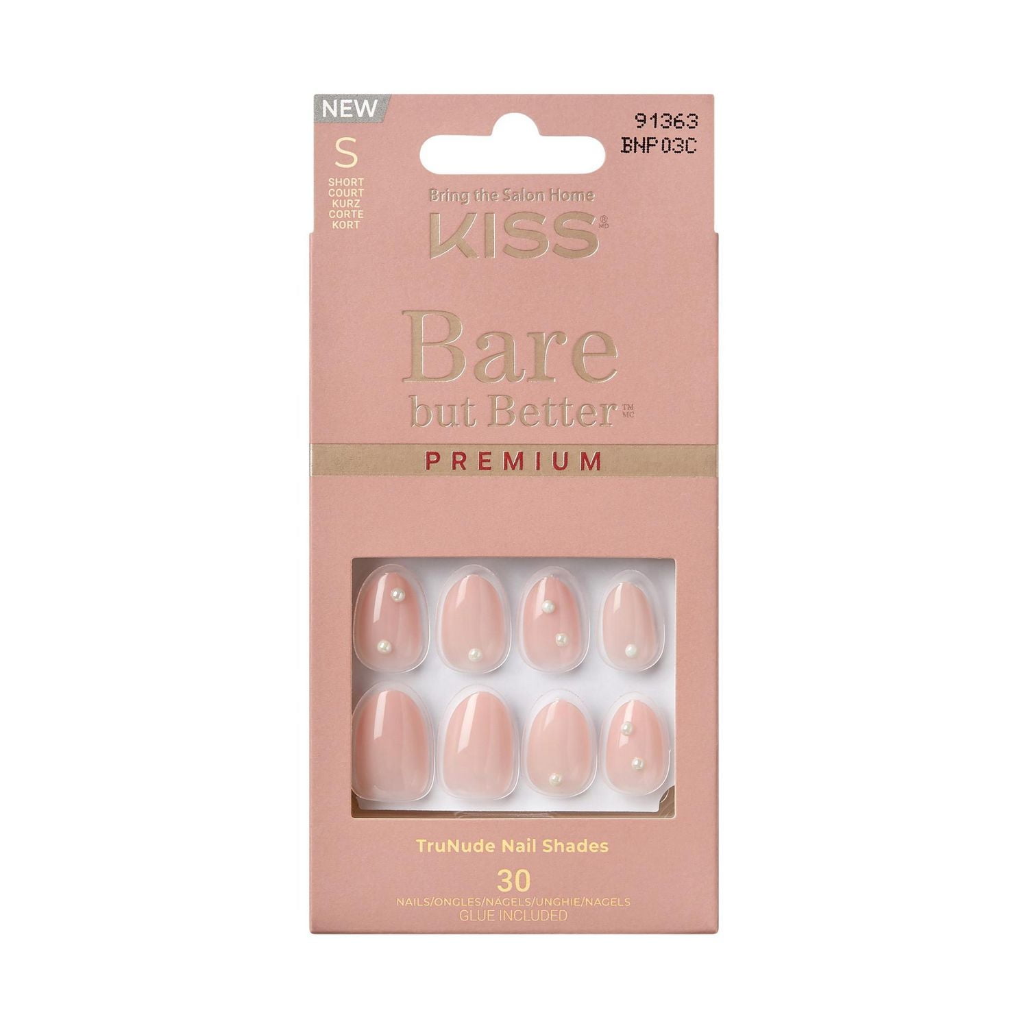 Click here for Kiss Bare But Better Premium  Slay  Short Almond... prices