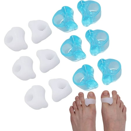6 Pairs Toe Separator Foot Retractor Straighten Toes Brace Hallux ...