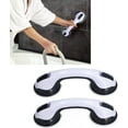 Shower Wall Grab Bar, Dual Locking Suction Cups and Wide Handle, Shower ...