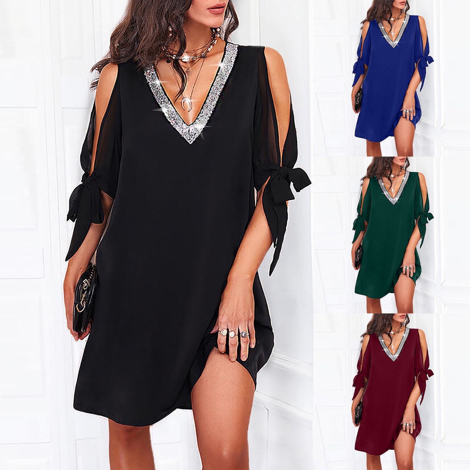 Summer Savings Clearance Wenini Dresses For Women Women Summer V Neck