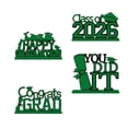 Graduation Wooden Table Sign Set Class of 2026 Mixed Style Party ...