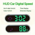 A Colorful Car Hud Speed Display With Clock Compass Kmh Mph Switchable ...