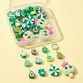 1 Box 28Pcs 12 Style Handmade Polymer Clay Star Charms Avocado ...