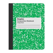Staples Mini Composition Notebook 3.25" x 4.5" College Ruled 80 Sheets ...
