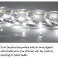 10ft USB LED Rope Light, Waterproof Flexible Strip, Warm White Light ...