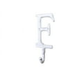 Whitewashed Cast Iron Letter F Alphabet Wall Hook 6" - Walmart.com