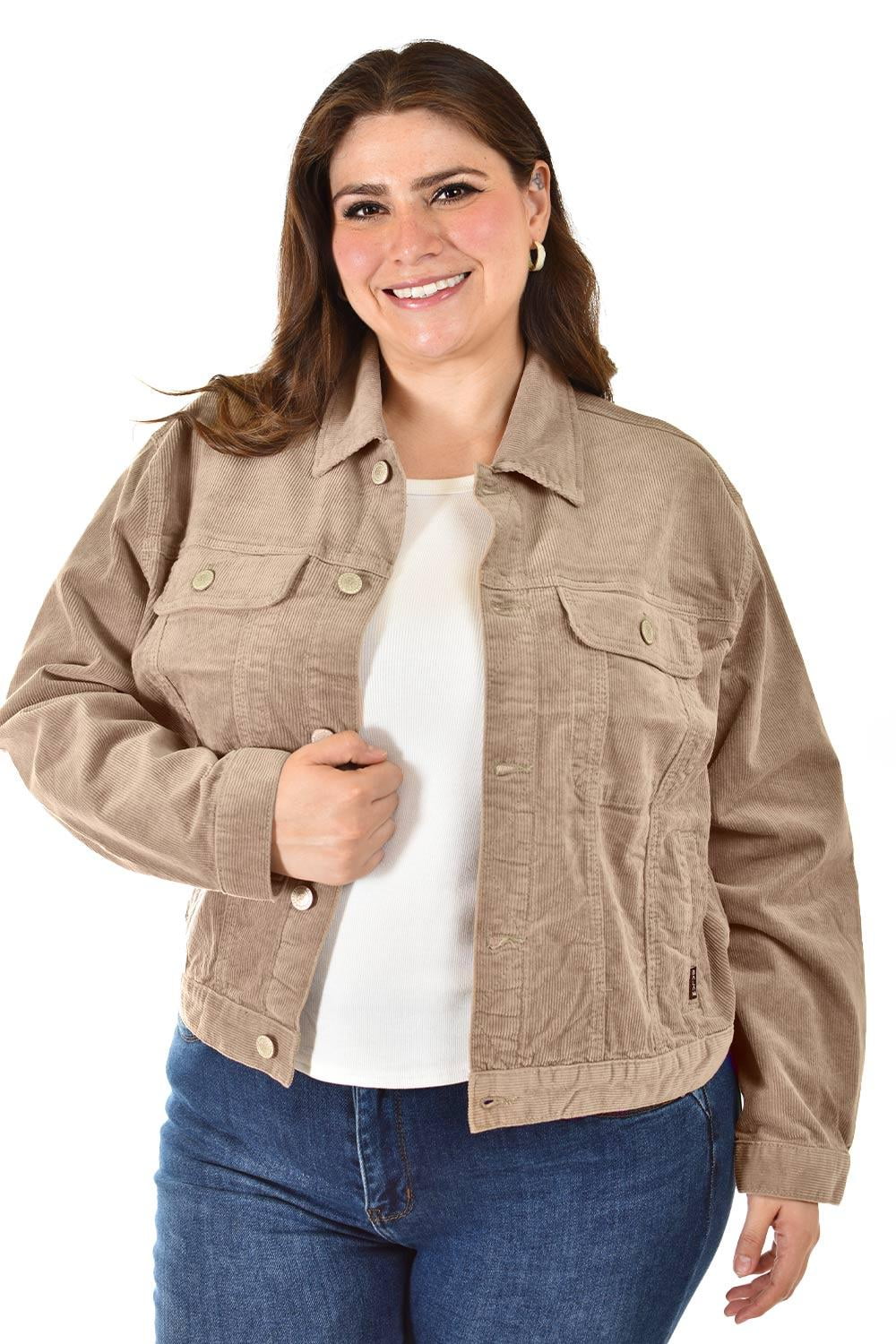 Chamarra de pana /Tallas Extras, 6470 (Cafe) cafe 42 | Walmart en línea