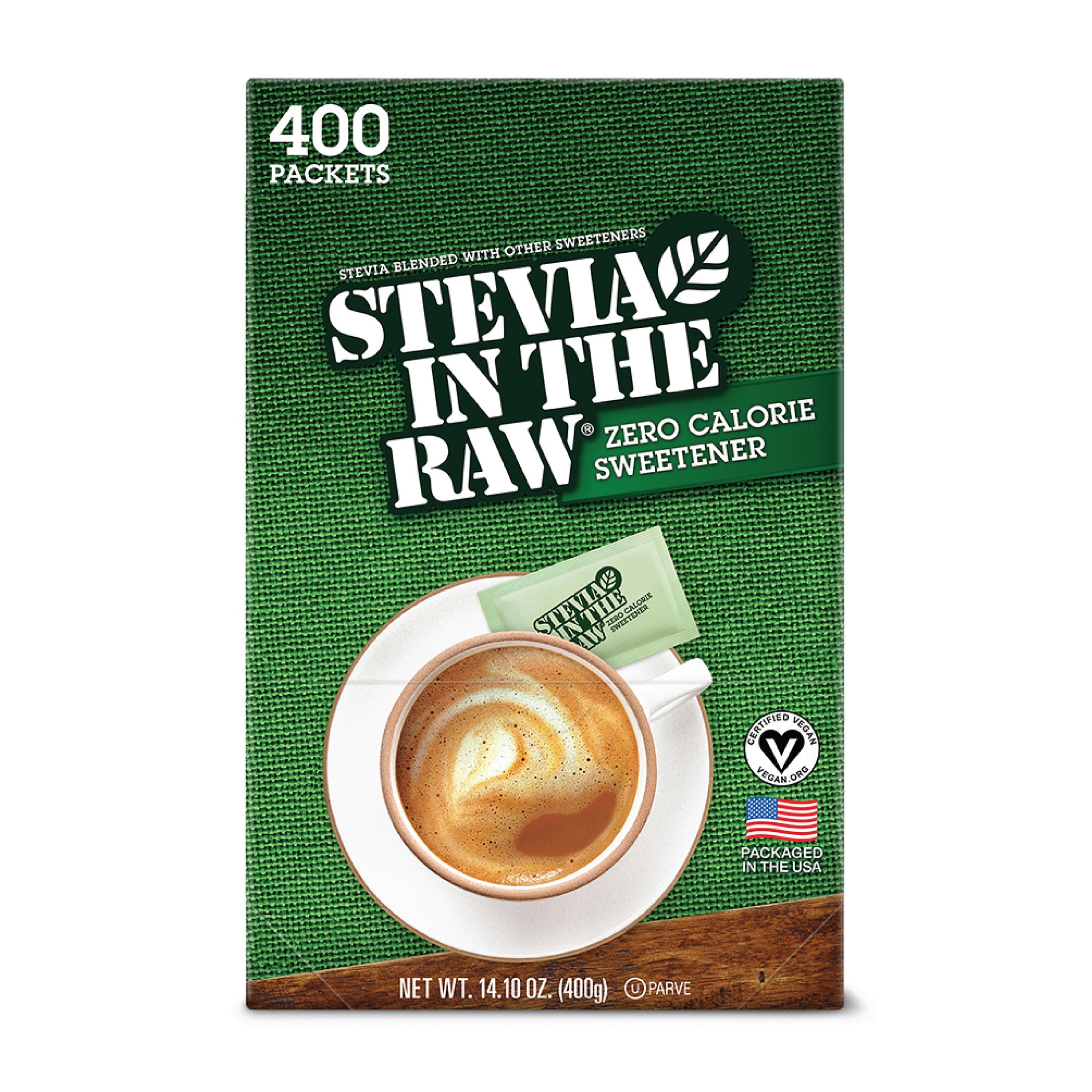 Stevia in the Raw Vegan Zero Calorie Sweetener, 14.10 oz, 400 Count ...