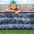 "Pool Sense Extra Large Family Rectangular Inflatable Above Ground ...