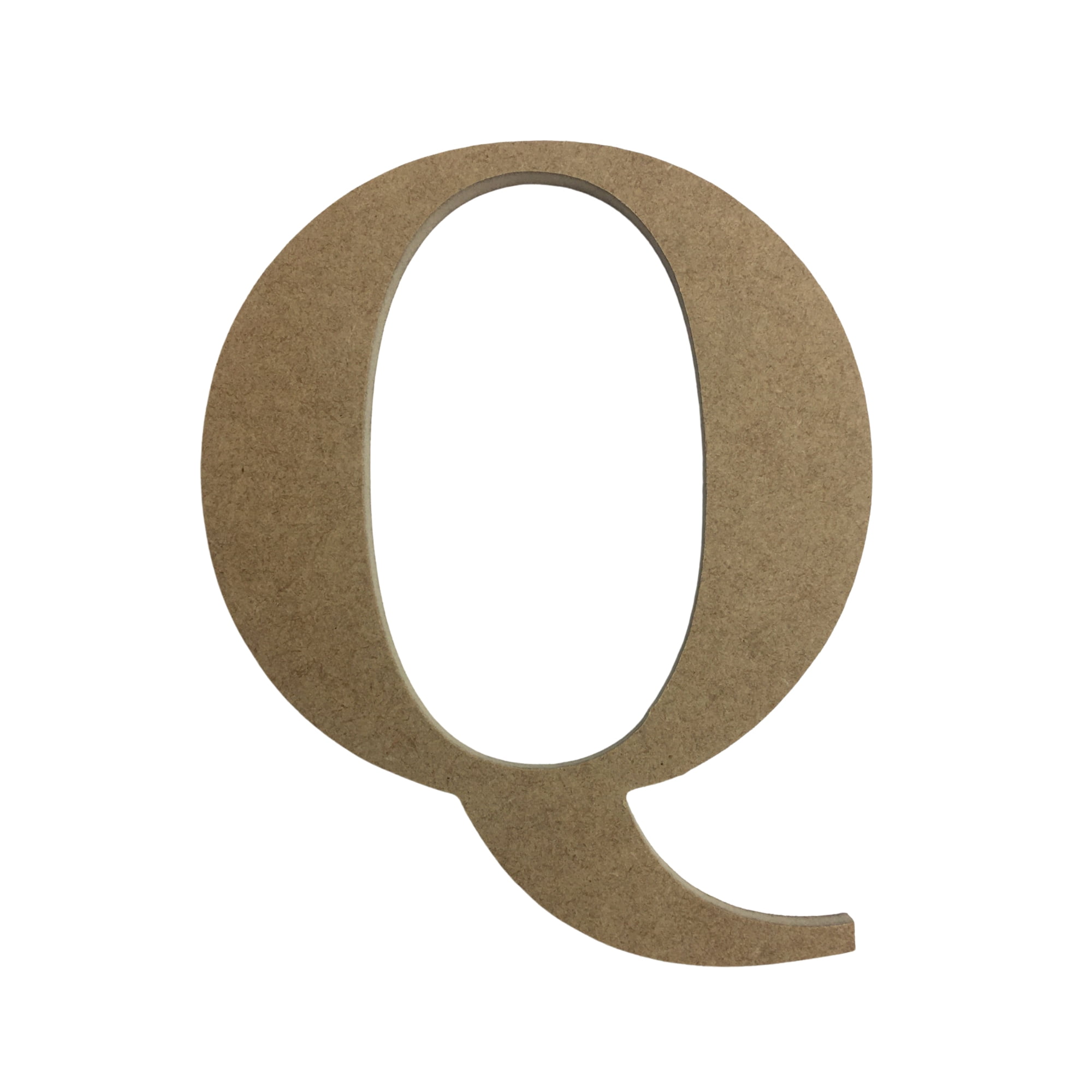 Wooden Letter Unfinished, Times Font, Craft Cutout - Walmart.com