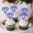 24 Pack Diamond Cupcake Toppers Glitter Diamond Cupcake Picks for ...