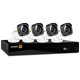 Defender HD 1080p 4-Channel 1TB DVR Security System with 4 Bullet ...