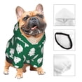 Dog Hoodie Sweatshirts Green Christmas Tree Pet Clothes Hoodies with ...