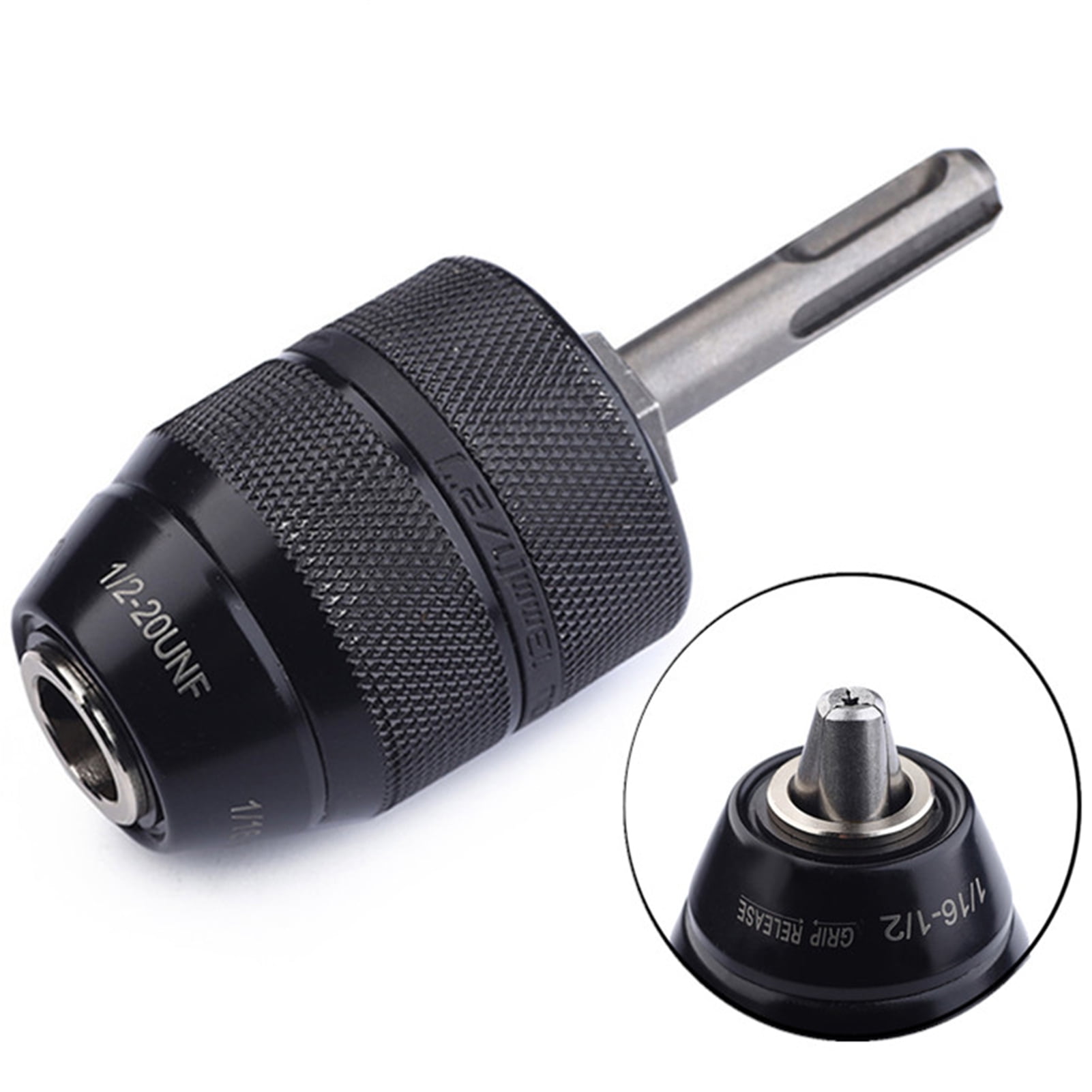 0.08 - 0.47 SDS Keyless Drill Metal Chuck Quick Change Adapter Chromium ...