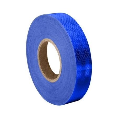 3M 3435 Blue Micro Prismatic Sheeting Reflective Tape, 0.875" x 50yd (1 ...