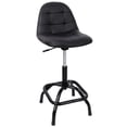 Black High Back 360 Swivel Height Adjustable Steel Bar Stool Counter ...