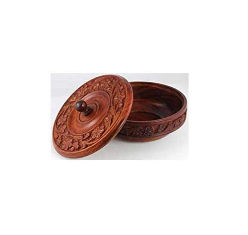 AzureGreen RB339 Wooden Ritual Bowl With Lid - Walmart.com
