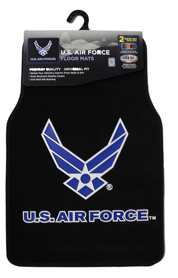 2 Piece Car Floor Mats - Air Force - Walmart.com
