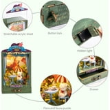 Rolife DIY Miniature House Craft Kit for Kids & Adults, Handmade Garden ...