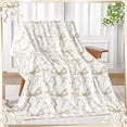 Beige Bow Throw Blanket Preppy Blanket Coquette 50" x 60" Flannel Soft ...