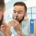Yzhoud Upgraded 2 In 1 Nose Hair Trimmer 2024 Manual 360° Rotating Nostril Hair Removal Tool