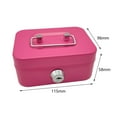 Cash Box with Lock Coin Box Money Saving Box Case Lockable Storage Box ...