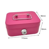 Cash Box with Lock Coin Box Money Saving Box Case Lockable Storage Box ...
