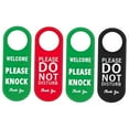 ETHZZLE 2-Pack Red Do Not Disturb Door Signs for Hotel Rooms, Modern ...