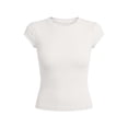 Built in Bra Cotton Jersey T Shirt No See Through Stretchy Lightweight ...