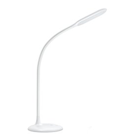 Newhouse Lighting 28 in. Gooseneck Red LED Desk Lamp with USB Charging ...