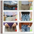 WHIPPY No Buckle Elastic Belt for Men, Nylon Stretch Buckle Free Belt for Jeans Pants - Walmart.com