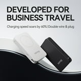 Sanag Portable Charger with AC Wall Plug & Built-in Cables,10000mAh USB ...