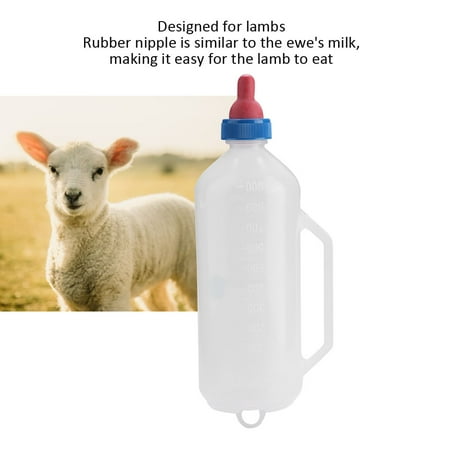 TOPINCN 1L Lamb Milk Bottle Baby Goat Milk Feeding Feeder Nursing ...