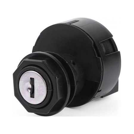 Ignition Switch, Black Durable Engine Start Switch, Key Cylinder, ATV ...