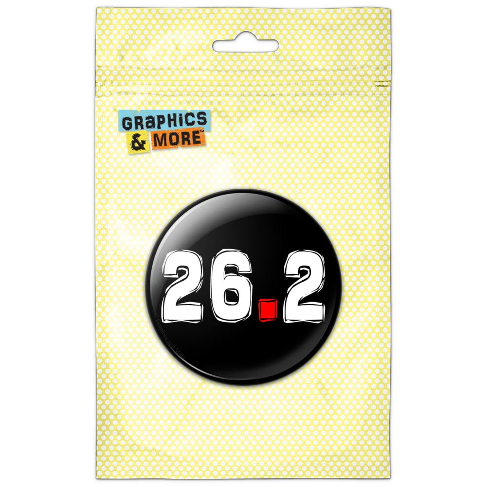 26.2 Marathon Running Refrigerator Button Magnet - Walmart.com