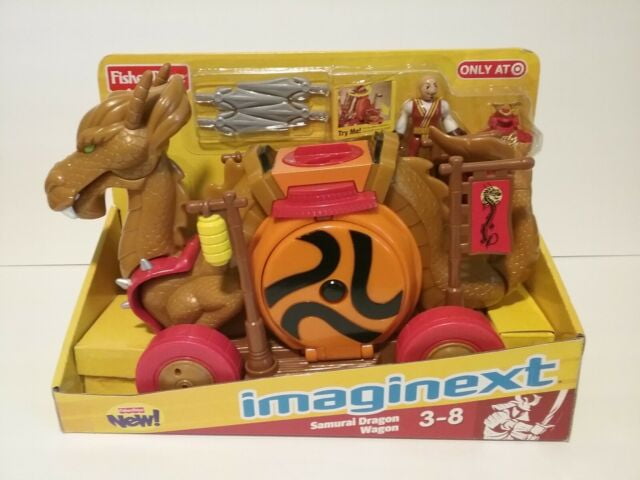 Fisher Price Samurai Ninja Warrior Castle Dragon Wagon Imaginext W1718 ...