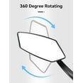 MRSXXNTY 2 Pack 360Â° Adjustable Bike Rearview Mirrors, HD Glass Lens ...
