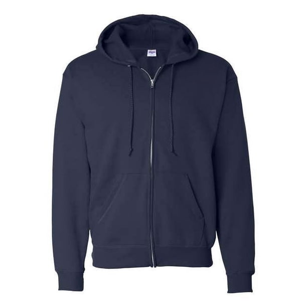 Hanes ComfortBlend EcoSmart Men`s Full Zip Hoodie, 2XL, Navy - Walmart.ca