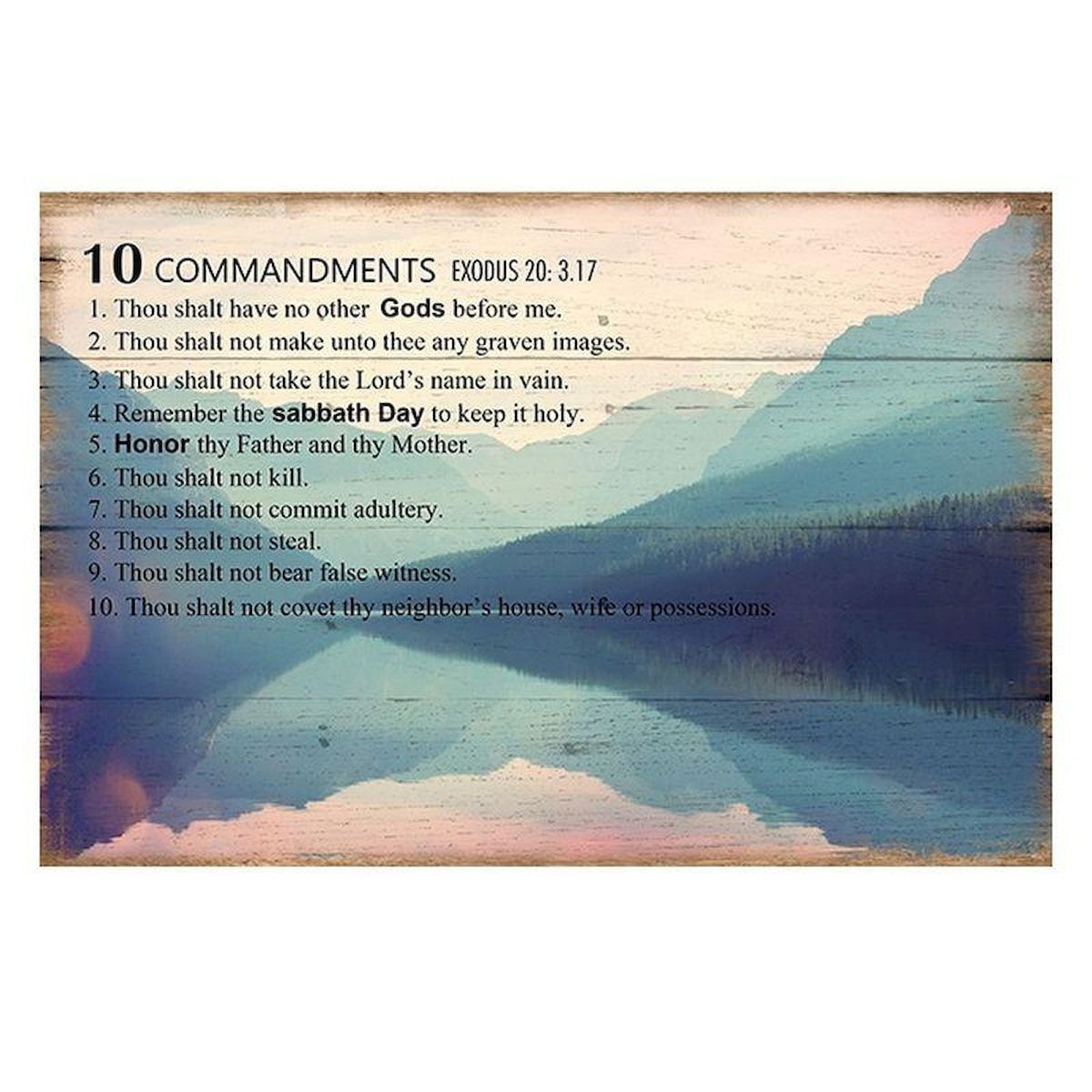 10 Commandments Sign - Walmart.com